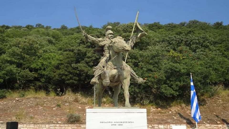 Ραμοβούνι Μεσσηνίας: Ο «λαβωμένος» ανδριάντας του Κολοκοτρώνη στον τόπο ...